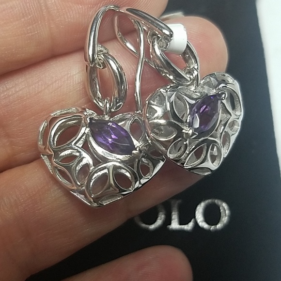 DI MODOLO | Jewelry | Di Modolo Sterling Silver Amethyst Drop Earrings ...